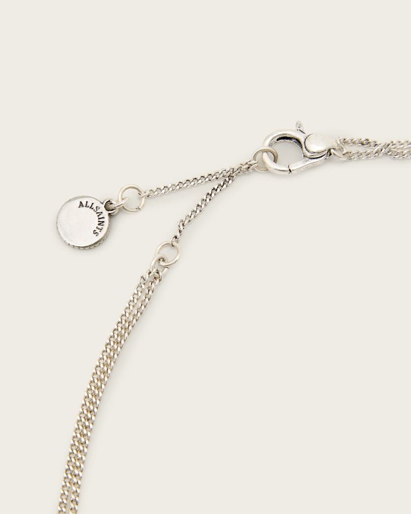 Selene Screw Necklace WARM SILVER MIX | ALLSAINTS